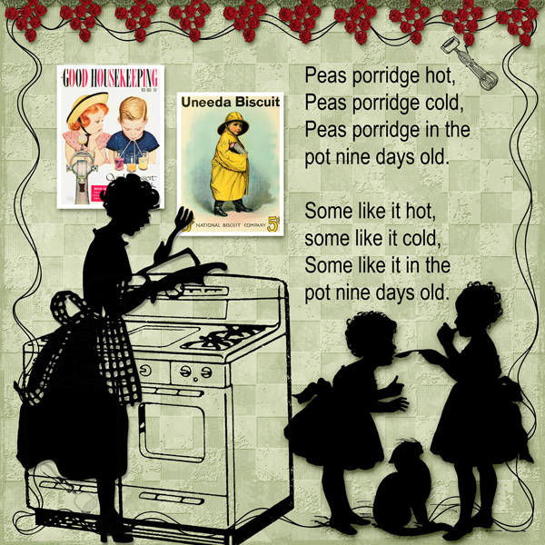 Peas Porridge Hot Storybook Challenge 2 Oscraps Digital Scrapbooking And Artist Community