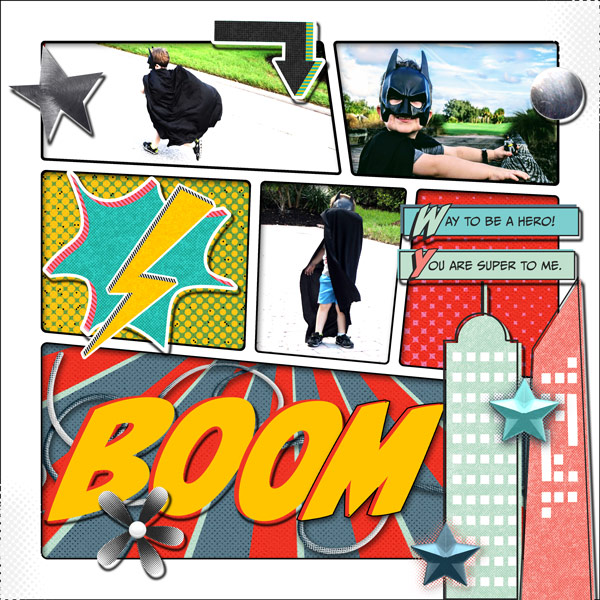 Super Hero Comic Template Oscraps Digital Scrapbooking And Artist Community