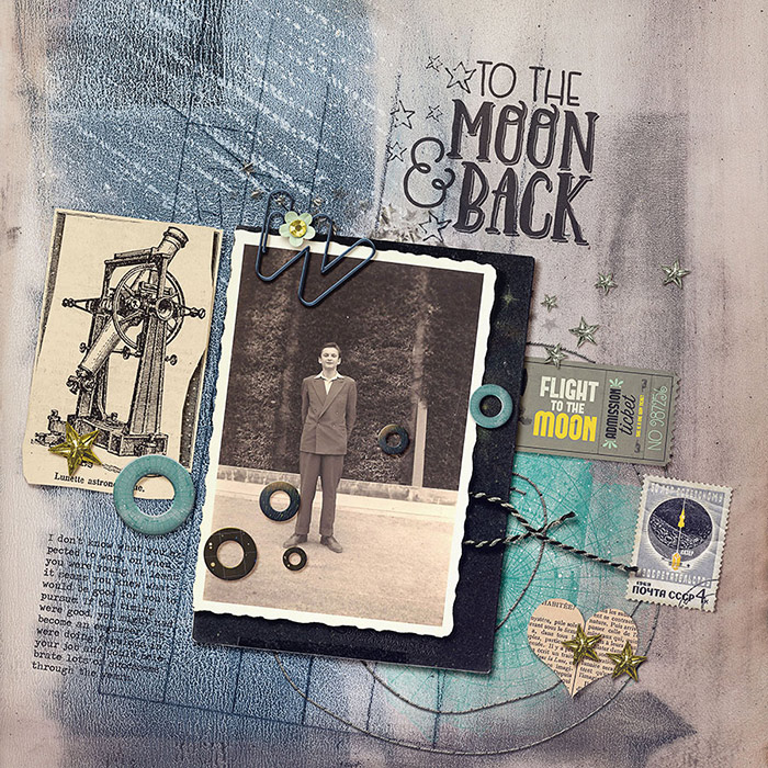 To the Moon and back | Oscraps Digital Scrapbooking and Artist Community